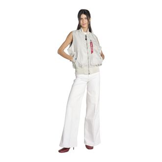 Alpha Industries Femme, Vestes, Blanc, Taille: 40 FR Ma-1 Vest