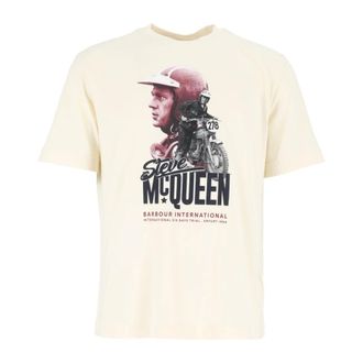 Barbour Rainey Grafik T-Shirt - - Tops - Herren - Wei&szlig; - XL