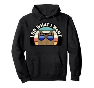 So Cool Designs Ich Mache, was ich Will. Lustige Katze mit Sonnenbrille f&uuml;r Pullover Hoodie