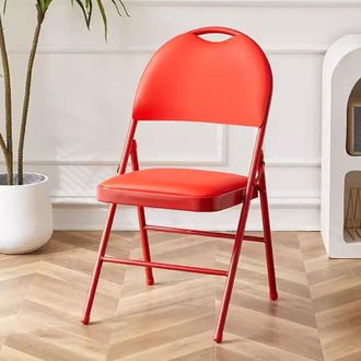 Generic Gepolsterter faltbarer Konferenzstuhl Metallrahmen leicht zu verstauen tragbare Sitze für Büroveranstaltungen Schlafzimmer Training und Lesen - Ideale