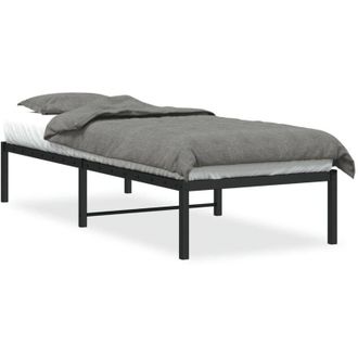 vidaXL Cadre de lit m&eacute;tal noir 80x200 cm vidaXL