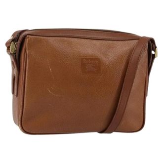 Burberry Sac bandouli&egrave;re en cuir doccasion - Femme - Pre-owned - Brun - Taille: ONE Size