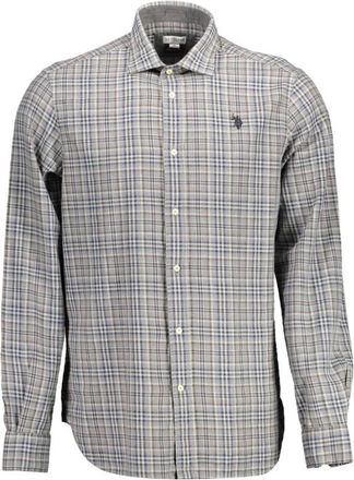 U.S.Polo Association U.s. Polo Assn., Homme, Chemises, Gris, Taille: L Chemise Homme en Coton Marron