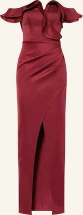 Lipsy Abendkleid Mit Volants rot