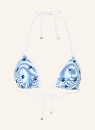 Tommy Hilfiger Triangel-Bikini-Top blau