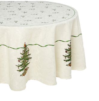 Spode Avanti Linens Weihnachtsbaum-Kollektion, elfenbeinfarben, Baumwolle, Mehrfarbig, 30,5 x 20,3 cm, 1 Stück