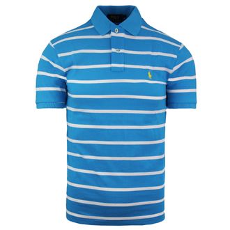 Ralph Lauren Gestreiftes Herren Polo-Shirt in Blau