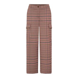 Ichi Ichi - Pantalon large &agrave; grands carreaux - Femme - Pantalons - Multicolore - Taille: 36 FR
