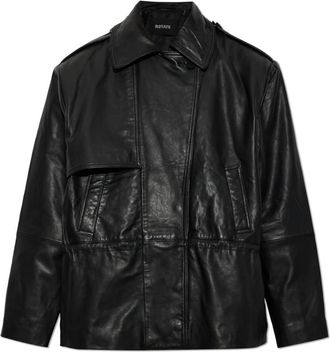 Rotate Rotate Birger Christensen - Veste en cuir - Femme - Vestes - Noir - Taille: 40 FR