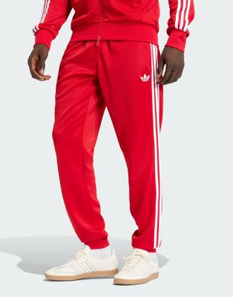 adidas Originals Sst - Pantalon de jogging - Rouge &eacute;carlate