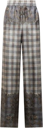 Pierre-Louis Mascia Femme, Pantalons, Gris, Taille: 42 FR Wide Pantalons