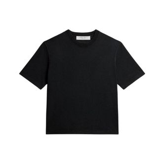 Golden Goose Homme, Tops, Noir, Taille: XS Relaxed Fit Logo Patch Tee