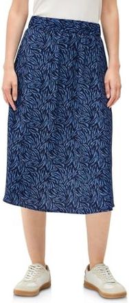 Cecil B361760 Jupe &agrave; Motifs, Bleu Marine Urbain, L Femmes