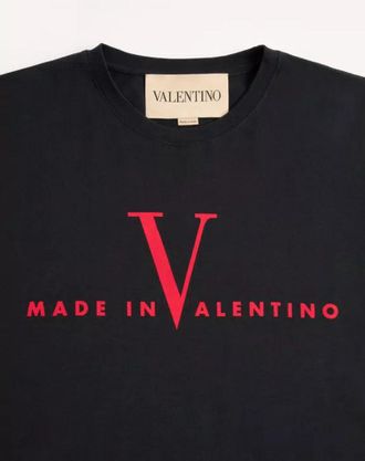 Valentino Garavani Logo-Embroidered T-Shirt - Black