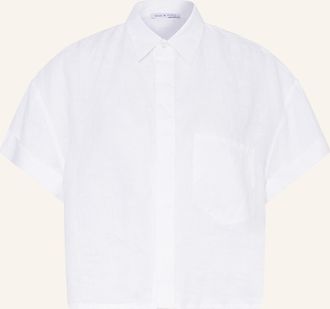 Mrs & Hugs Mrs & Hugs Oversized-Hemdbluse Aus Leinen weiss