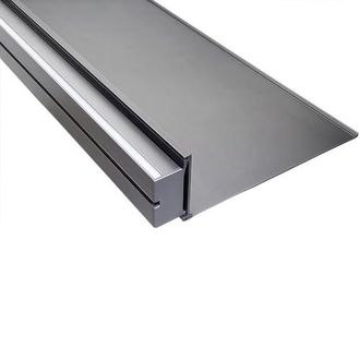 Generic Étagère murale flottante avec lumières LED, étagères minimalistes en métal pour salle de bain, bar, plan de travail, design en alliage daluminium