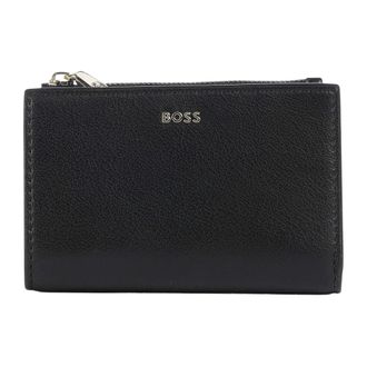 HUGO BOSS Portefeuille textur&eacute; effet martel&eacute; en similicuir - Femme - Accessoires - Noir - Taille: ONE Size