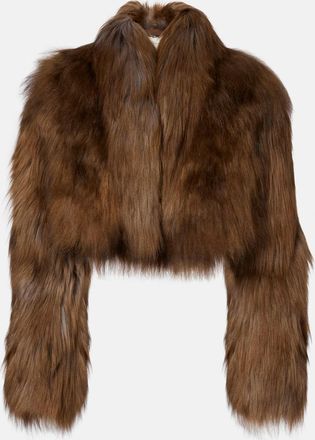 Blumarine Veste raccourcie en shearling