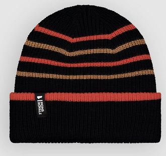 Mons Royale Stripey Merino Beanie tan