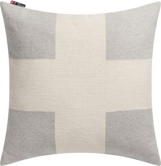 David Fussenegger Kissenh&uuml;lle Nova Kreuz 50 x 50 cm Filz- Hellgrau