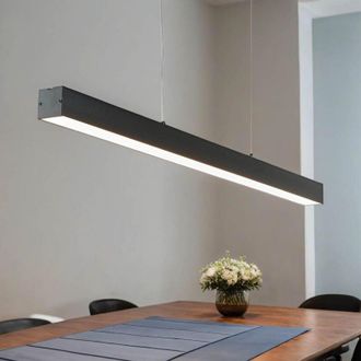 Licht-Erlebnisse Licht-erlebnisse - led Pendelleuchte Metall 100 cm lang Schwarz 2700 k dimmbar Modern H&auml;ngelampe H&auml;ngeleuchte