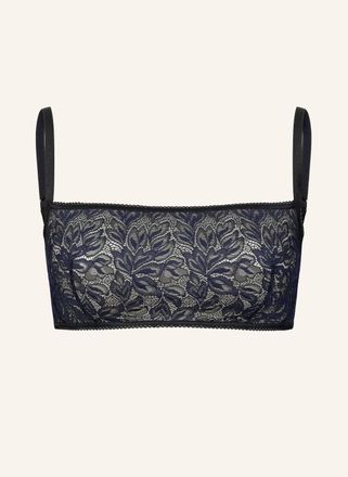 erlich textil Erlich Textil Iconic Lace Bandeau Bralette B&uuml;gellos Aus Nachhaltiger Spitze - Verstellbare Tr&auml;ger schwarz