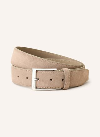 HUGO BOSS Lederg&uuml;rtel Elloy beige