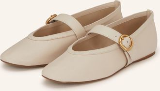 Carrano Carrano Mary-Jane-Ballerinas weiss