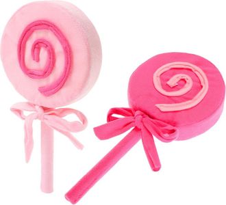 BESPORTBLE 2 Stück Riesige Lutscher-Requisiten Große Süßigkeiten-Ornamente Gefälschte Lutscher-Plüschkissen Karneval Hochzeit Geburtstag Weihnachten Festliche Pa