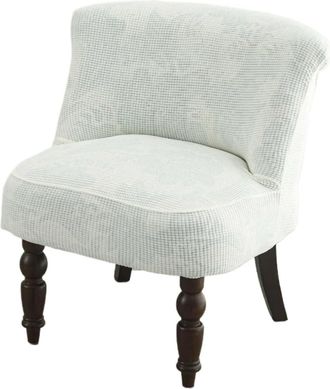 Generic Stretch Bezug F&uuml;r St&uuml;hle Ohne Armlehnen, Jacquard Stoff Spannbezug Waschbar Mit Rutschsicherung, Hunde Freundlicher M&ouml;belschutz F&uuml;r Sessel, Wohnzimmer