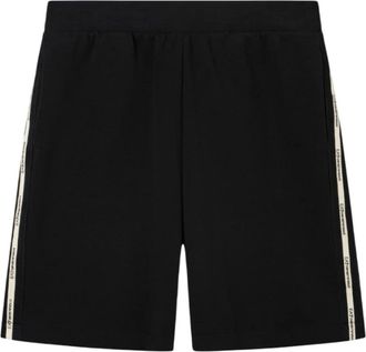 Emporio Armani Emporio Armani Ea7, Homme, Shorts, Noir, Taille: L Logo Series Cotton-blend Interlock Bermuda Shorts
