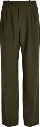 Ronny Kobo pantalon de costume &agrave; plis - Vert