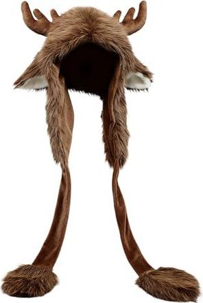 Generic ChristmasHat - Chapeau de Noël chaud en poils de cerf dhiver pour cosplay, pour les vacances, les fêtes, le ski, le cyclisme, le patinage, la randonné
