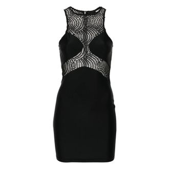 Rotate &Auml;rmelloses Kleid mit Rundhalsausschnitt - - Dresses - Damen - Schwarzk - XS
