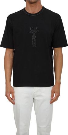 C.P. Company C.p. Company, Homme, Tops, Noir, Taille: M T-Shirt