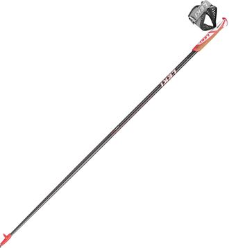 Leki Goods, dunkelanthrazit, neonrot, 110 cm