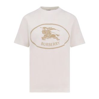 Burberry Homme, Tops, Blanc, Taille: XL T-shirts et Polos &eacute;l&eacute;gants