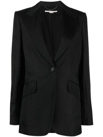 Stella McCartney blazer à simple boutonnage - Noir