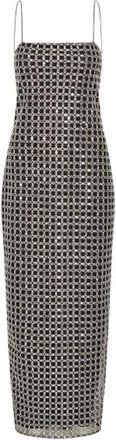 Rotate Rotate Birger Christensen, Femme, Robes, Noir, Taille: 42 FR Beaded Maxi Slip Dress