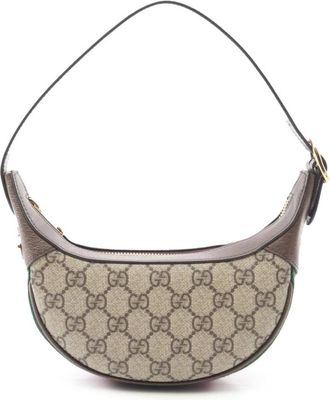 Gucci Sac bandouli&egrave;re imprim&eacute; Pre-owned - Femme - Pre-owned - Brun - Taille: ONE Size