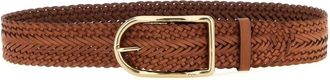 Polo Ralph Lauren Femme, Accessoires, Brun, Taille: L Braided Leather Belt