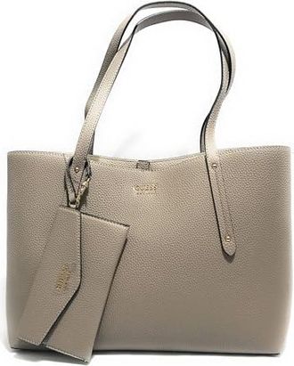 Guess Sac cabas Brenton réversible fourre-tout avec pochette dark taupe BS26GU07 PG964823, Gris Taupe, Large