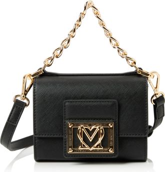 Love Moschino Damen MINIBAG, Schwarz MINIBAG, Schwarz