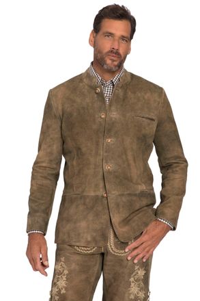 JP1880 Herren große Größen Übergrößen Menswear L-8XL Janker, Ziegenveloursleder, Tracht, bis Gr. 70 moos 66 797079332-66