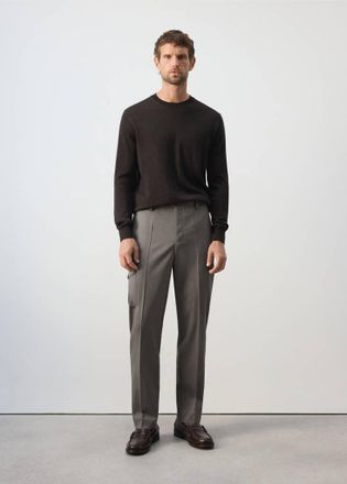 Mango Pantalon regular-fit cargo gris vison - Homme - 38 - MANGO MAN