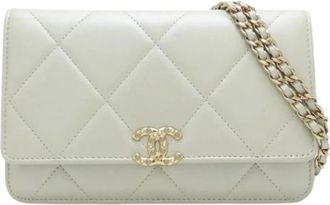 Chanel Sac bandouli&egrave;re vintage doccasion - Femme - Pre-owned - Blanc - Taille: ONE Size