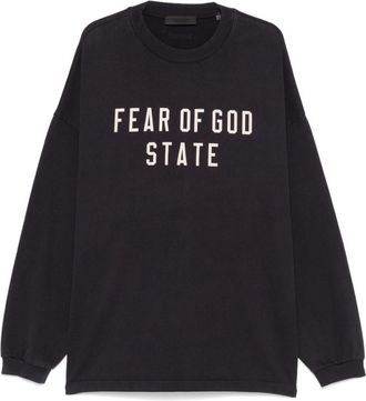 Fear of God Sweatshirt mit Logo-Print - Schwarz