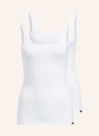 Skiny Skiny 2er-Pack Tops Advantage Cotton weiss