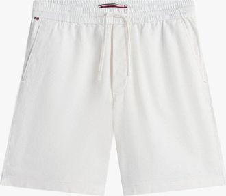 Tommy Hilfiger Short chino Dover en lin m&eacute;lang&eacute;