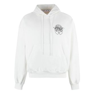 Off-white Hand Arrow Boxy Hoodie - - Sweatshirts & Hoodies - Herren - Wei&szlig; - 2XL